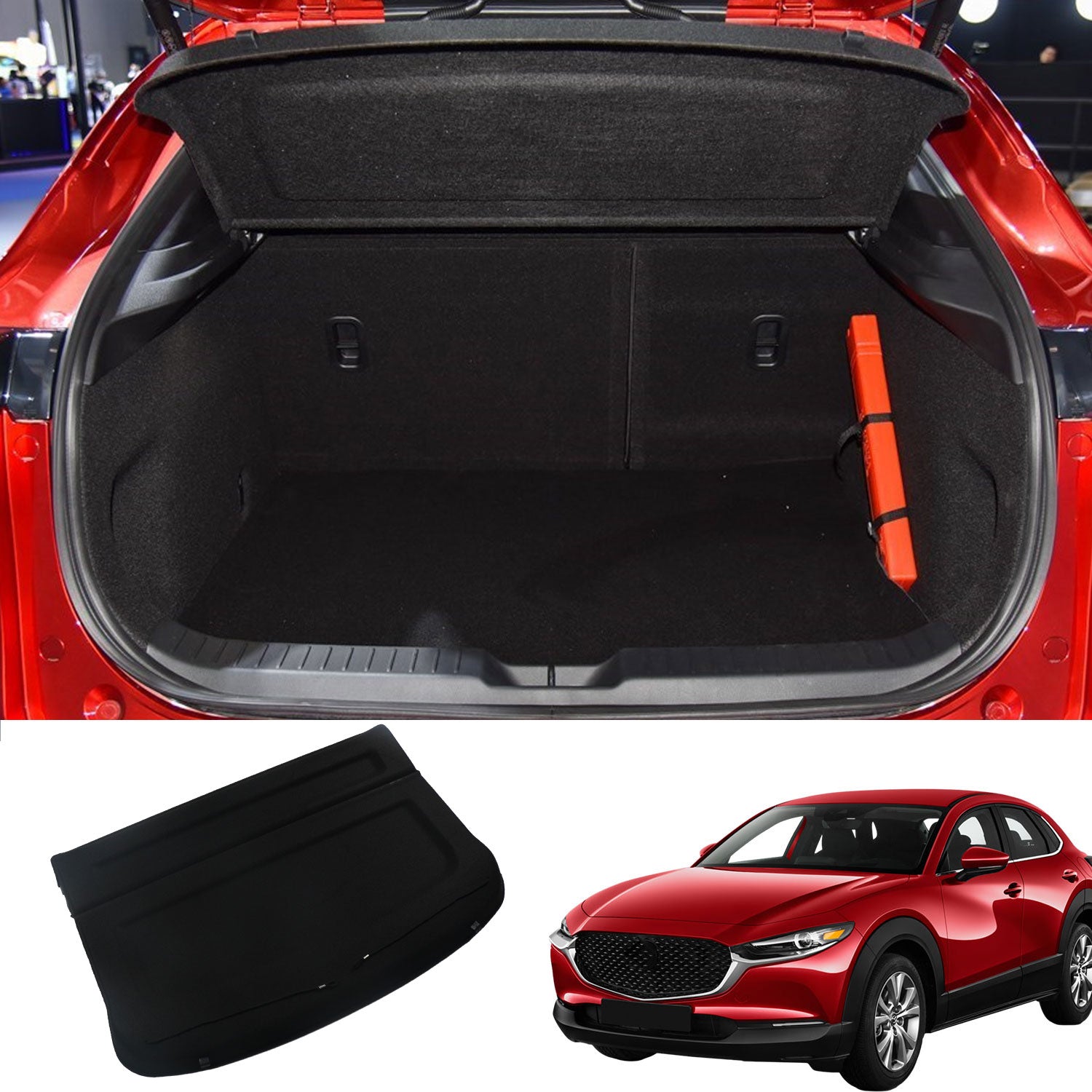 Mazda CX-30 2020-2024 Trunk Cargo Cover | Marretoo Auto Accessory