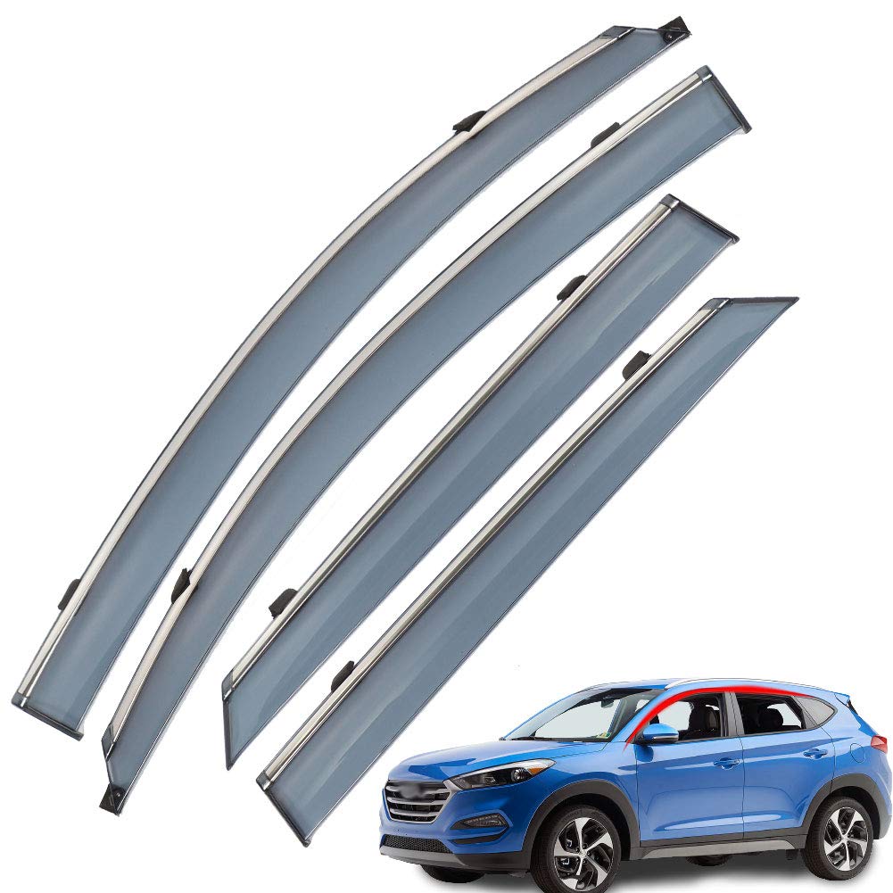 Marretoo for Hyundai Tucson Rain Guard 2016-2021 Tucson Window Visor 4 ...